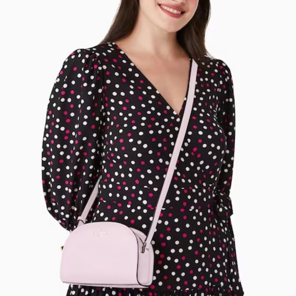 kate spade | Bags | Kate Spade Perry Leather Dome Crossbody Pink | Poshmark